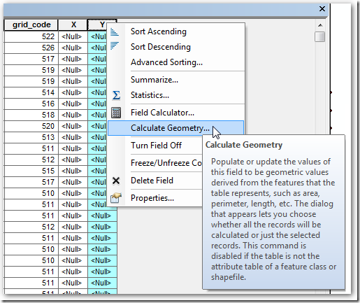 Keeping X,Y Columns Up To Date « Yukon GIS