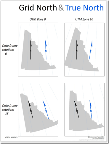 North Arrows and True North « Yukon GIS
